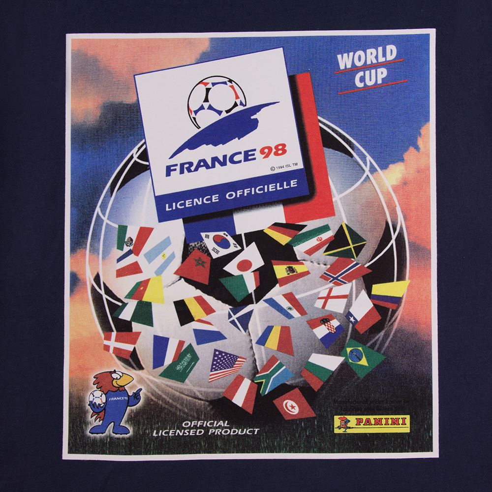 COPA Football - T-Shirt Panini FIFA World Cup France 1998 - Bleu Marine