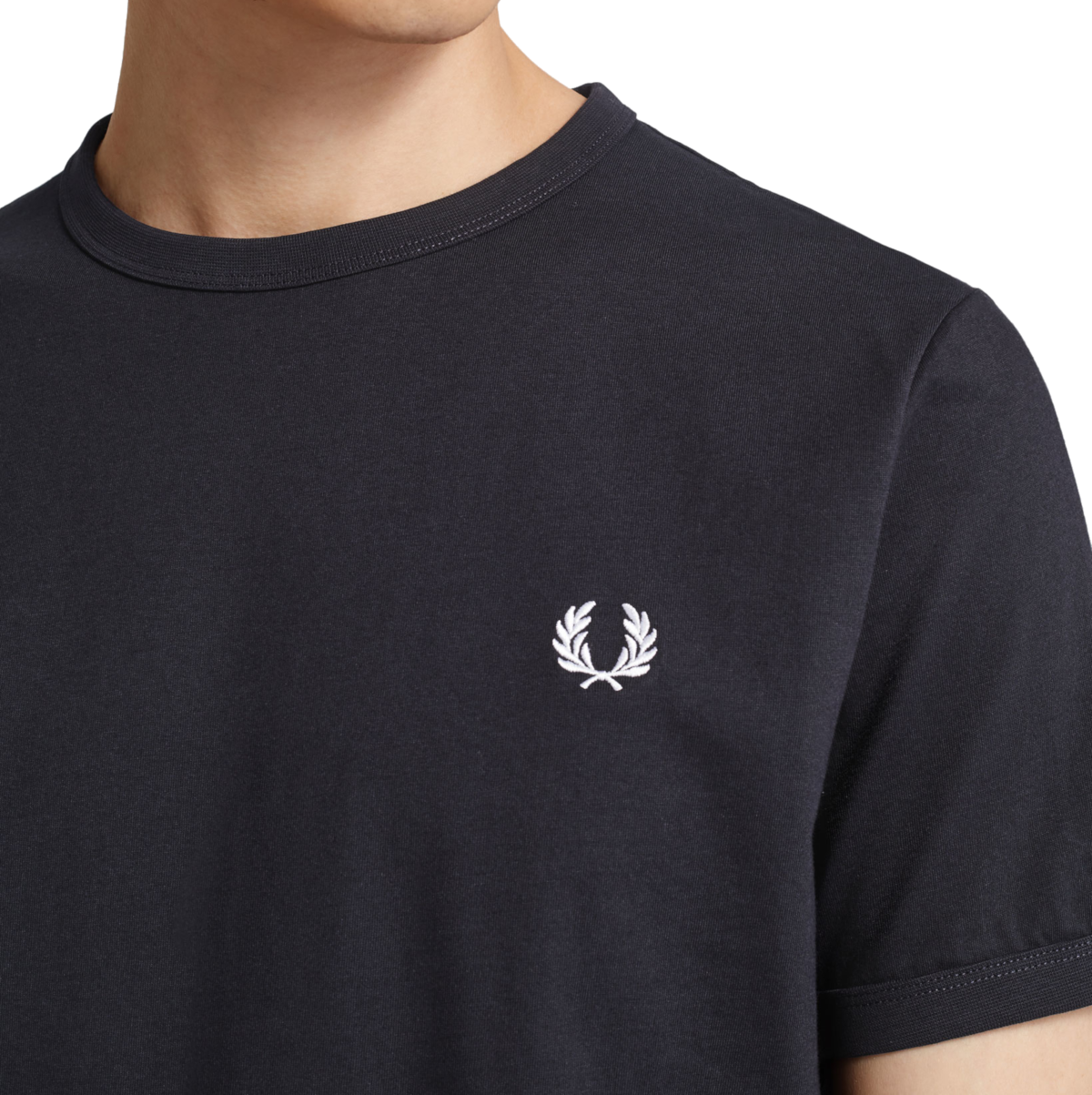 Fred Perry - T-Shirt Ringer - Bleu Marine