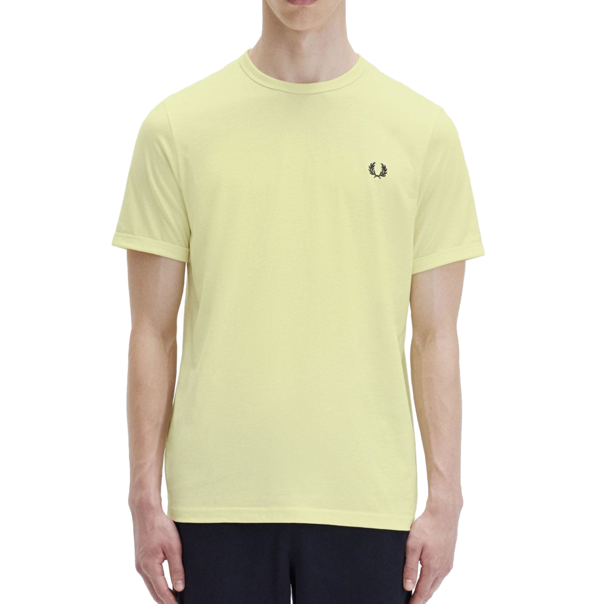 Fred Perry - T-Shirt Ringer - Cire Jaune